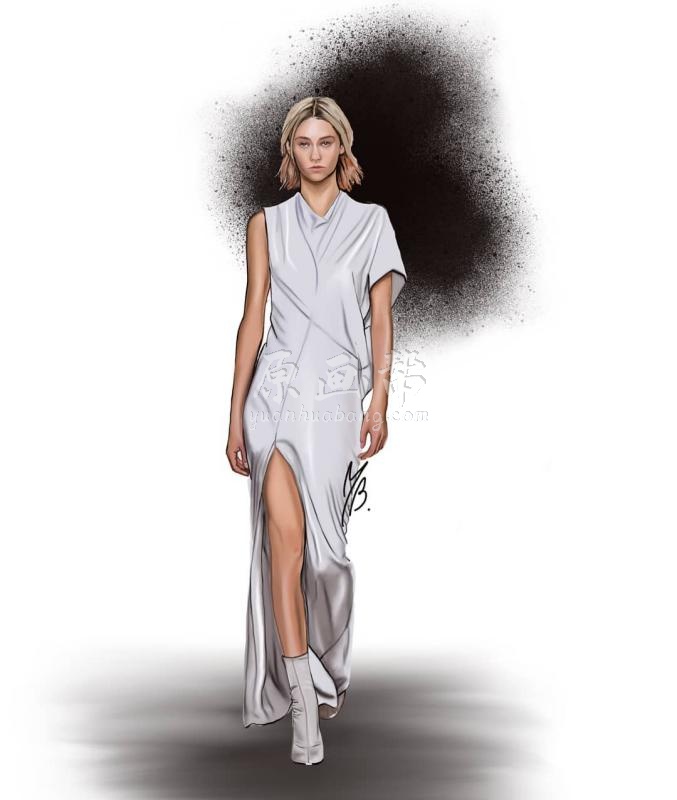 [cg插画] Maryb.fashion艺术家时尚潮流模特美女服装穿搭展示+作画视频606p_CG原画资源 5308__原画帮